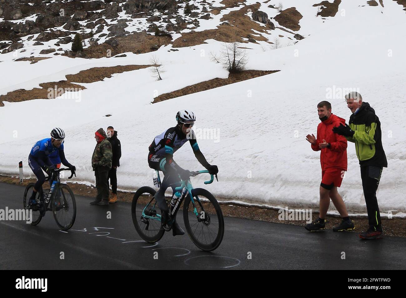 Giau Pass, Italy. 24th May, 2021. Giro d'Italia, Tour of Italy, route ...
