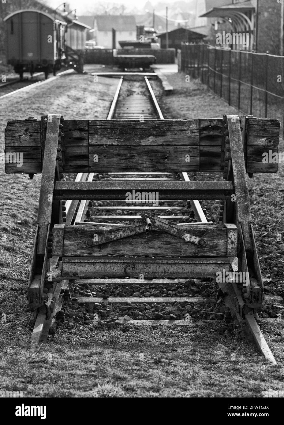 Post railroad Black and White Stock Photos & Images - Alamy