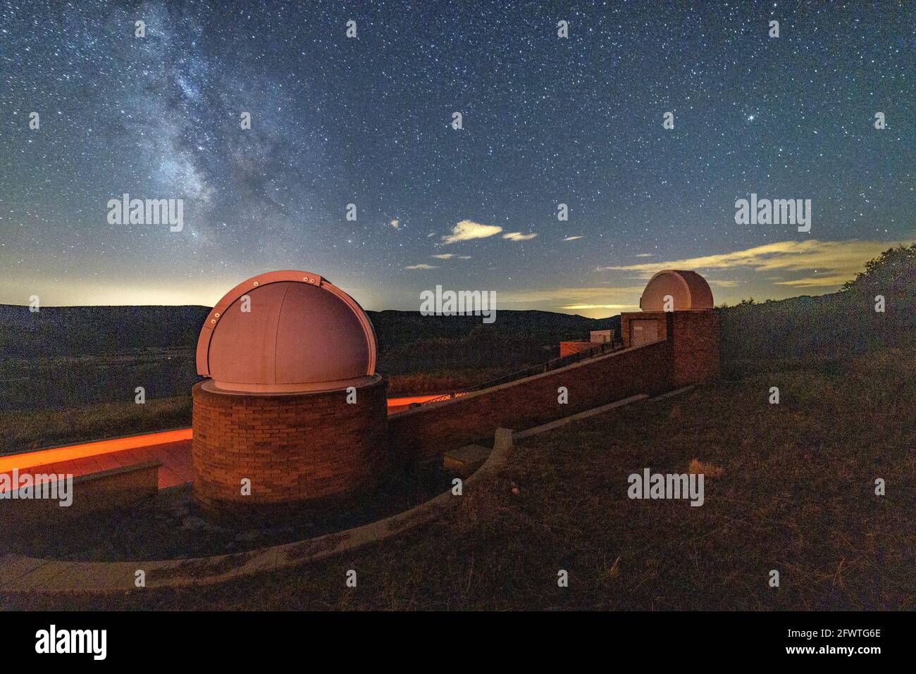 Outside view of Parc Astronòmic del Montsec (La Noguera, Catalonia ...