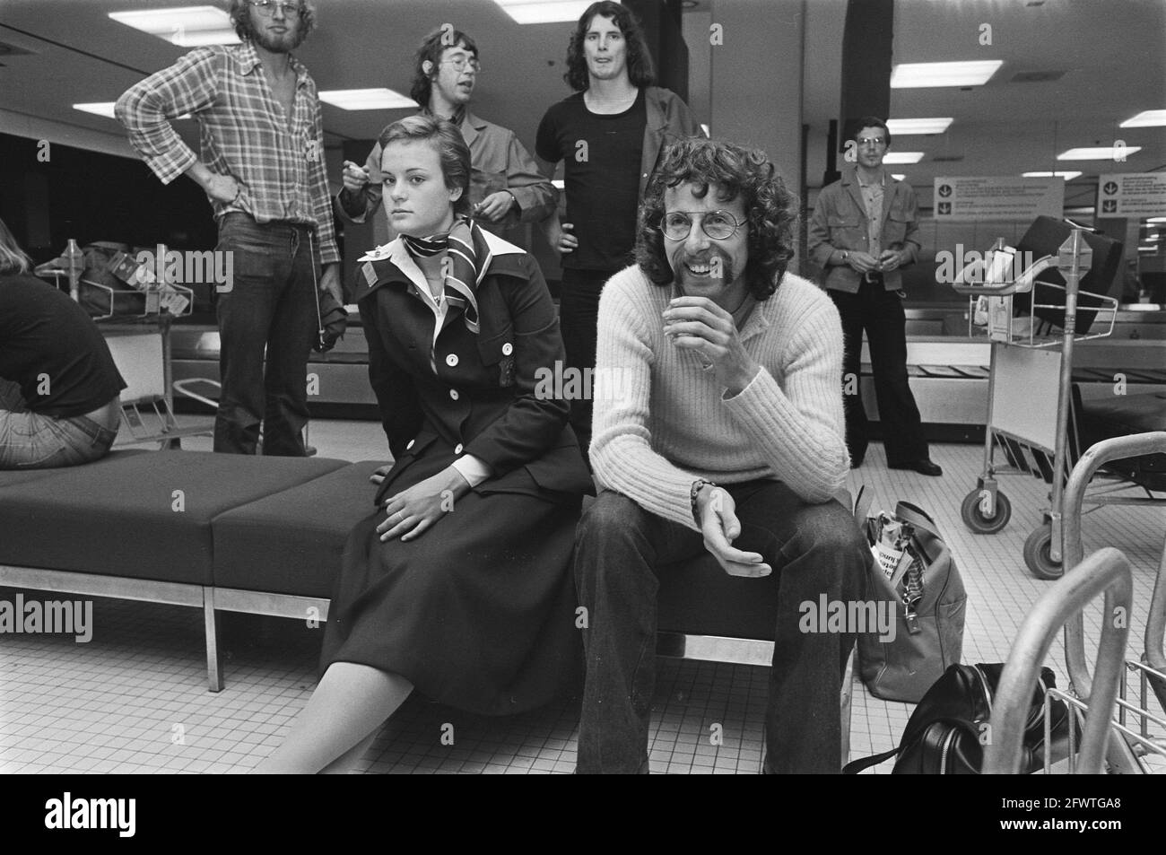 Olympic Team back from Montreal, Jos Hermens after arrival, August 3 ...