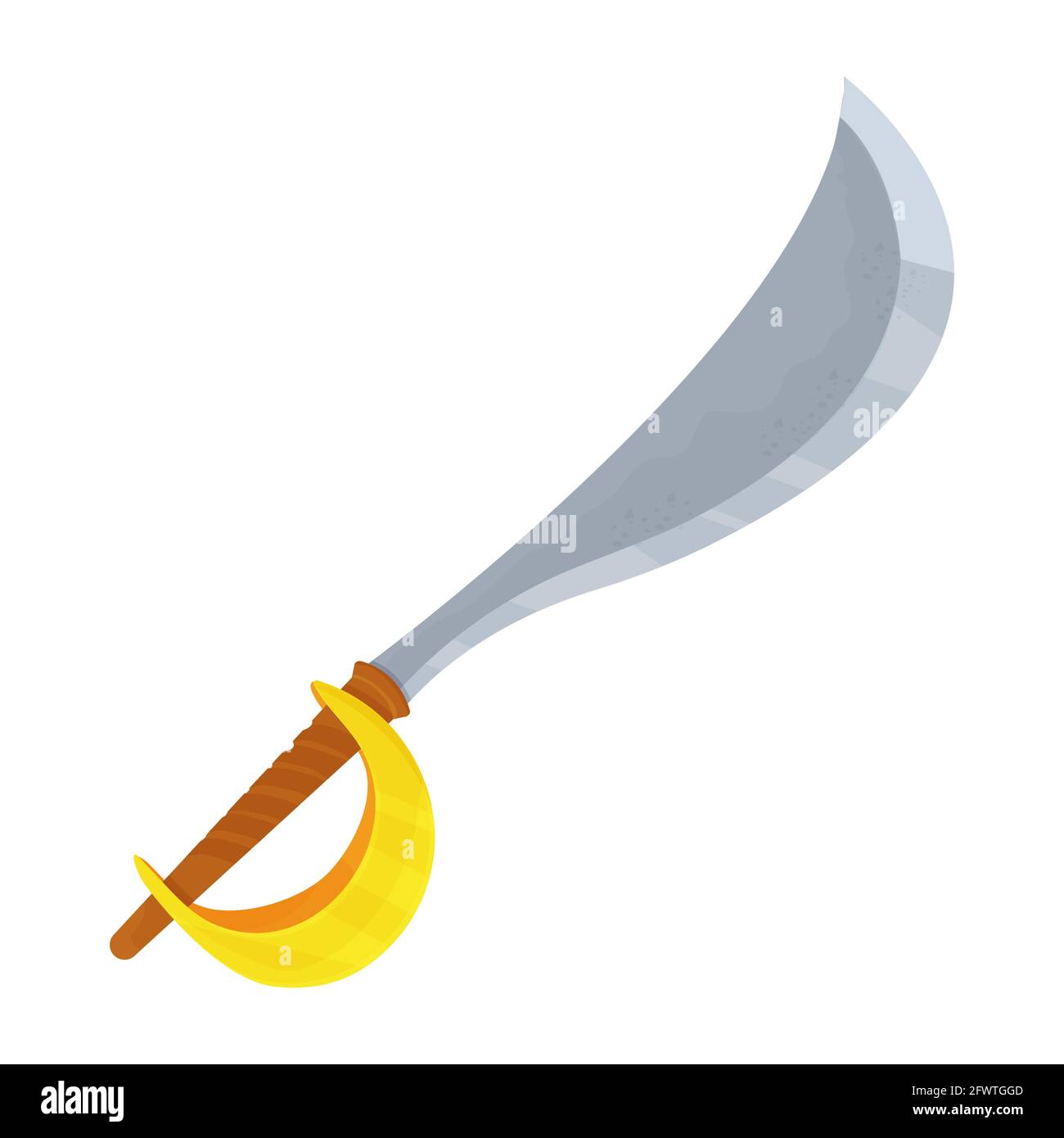 Curved sword Stock Vector Images - Alamy