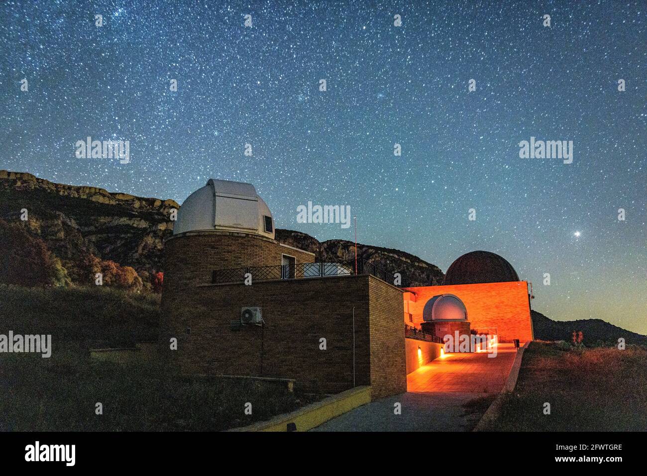 Outside view of Parc Astronòmic del Montsec (La Noguera, Catalonia ...