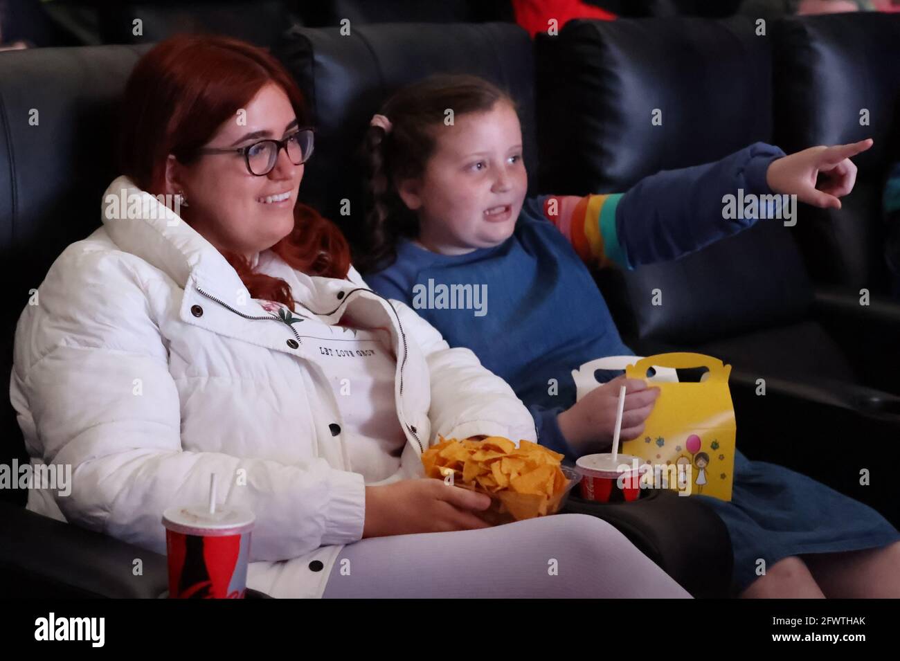 Lisa Canavan and daughter Jessica at the Movie House Cinema in Belfast ...