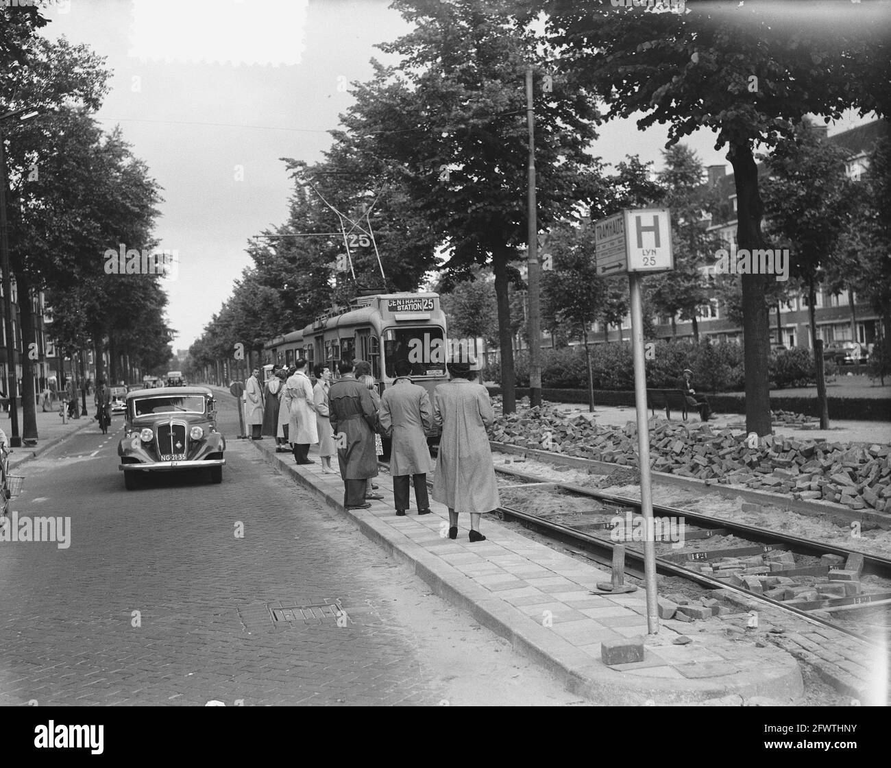 Streetcar track churchilllaan hi-res stock photography and images - Alamy