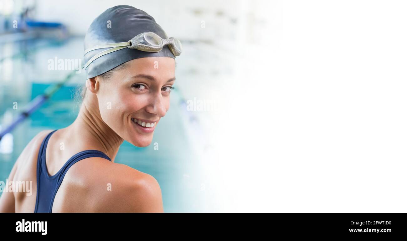 Female swimmer smiling hi-res stock photography and images - Alamy