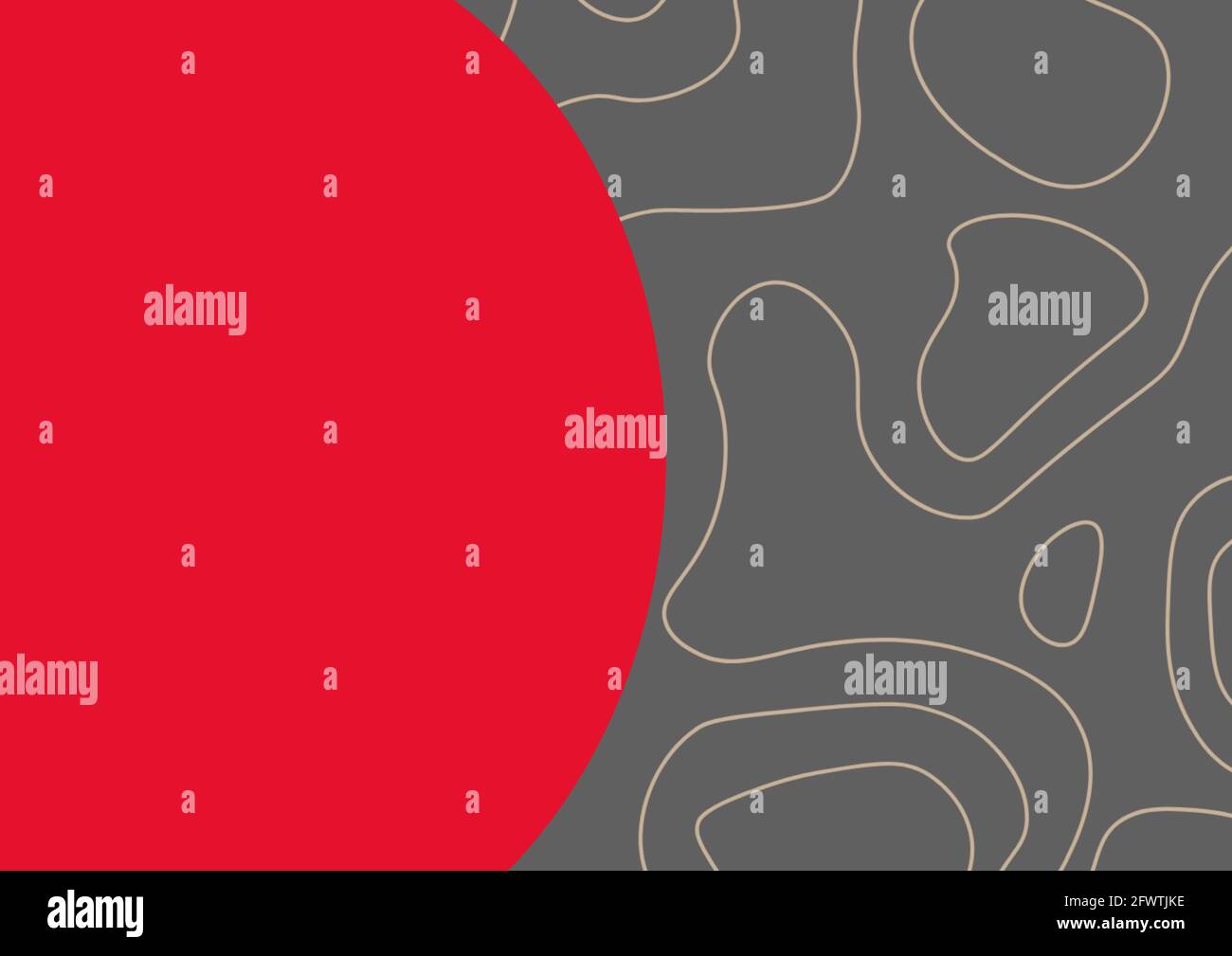 Composition of red curve of copy space on brown background with pale ...