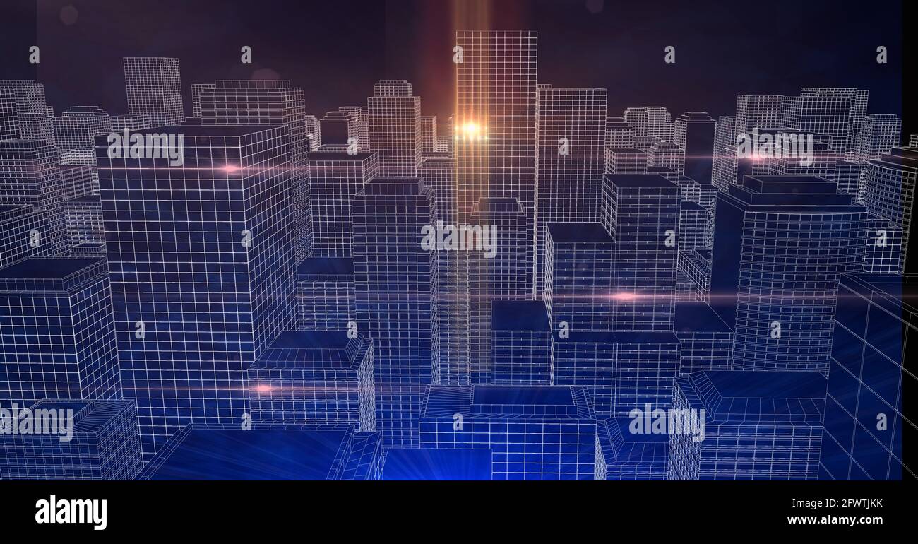 Digital composition glowing spots hi-res stock photography and images ...