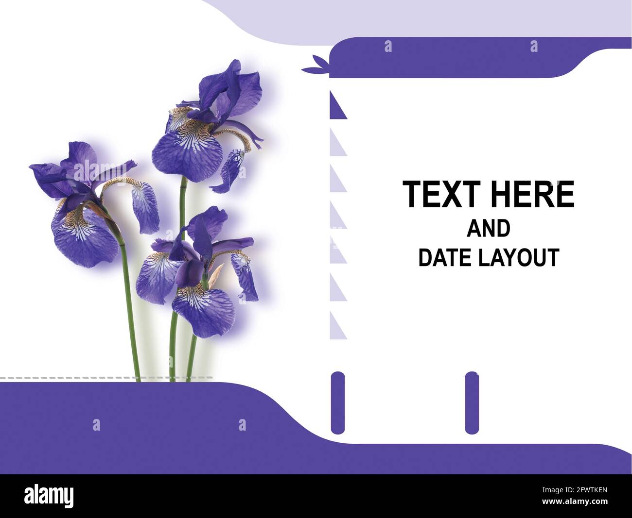 Flower with Vase Arrangement, Table Calendar Layout Design Stock Photo ...
