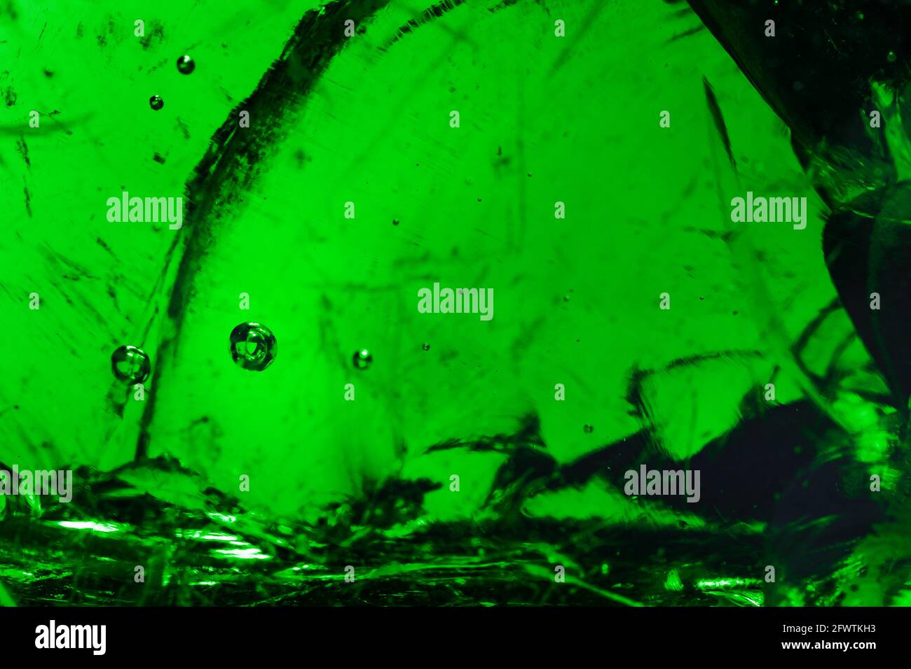 Abstract green crystal texture as the background. Full screen Stock ...