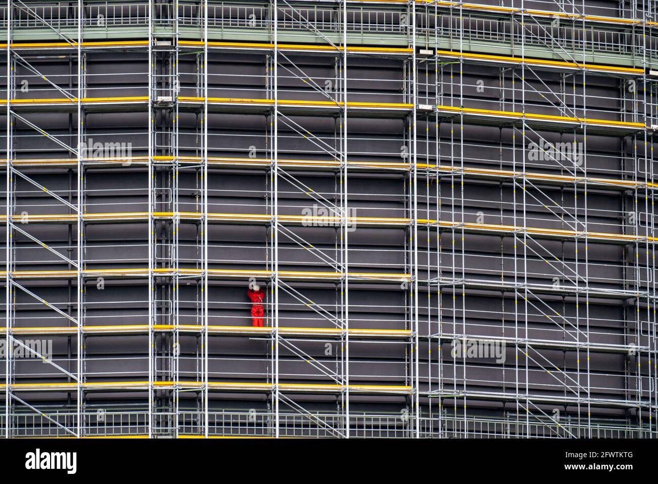 Renovation of the Oberhausen Gasometer, corrosion protection work ...