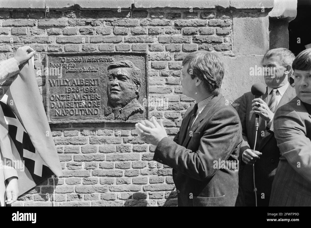 Willy alberti plaque Black and White Stock Photos & Images - Alamy