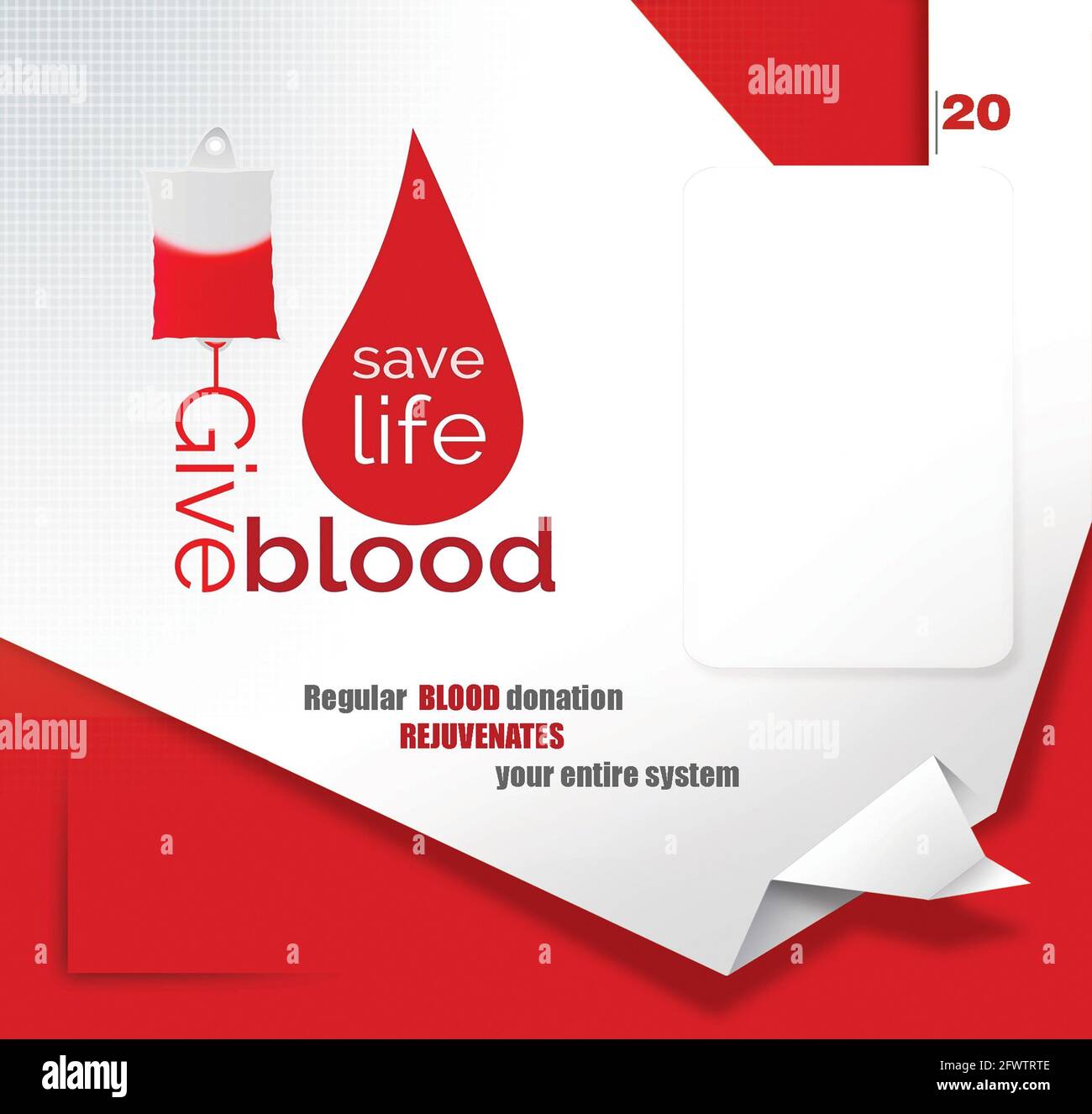Save Blood Concept Layout Design, Blood Donation Concept Stock Photo ...