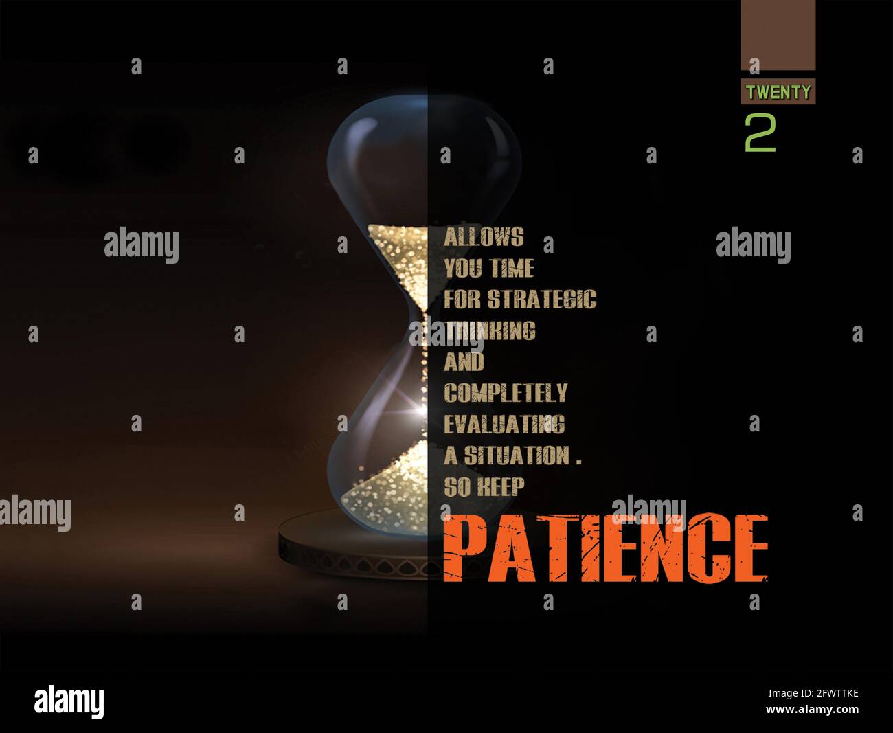 Patience, Keep Patience, Design Concept of Patience Stock Photo - Alamy