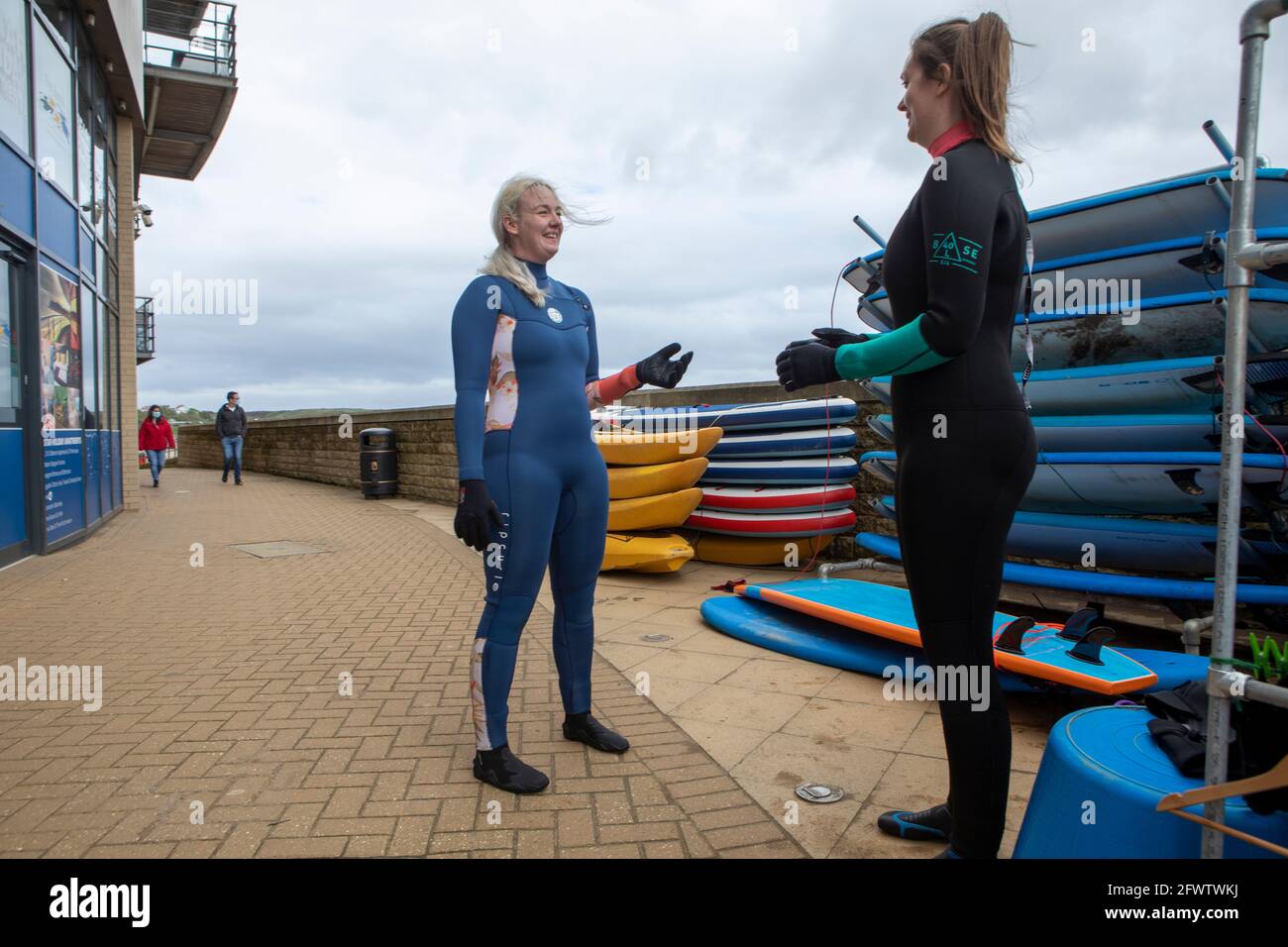 Daniella Pyner Surfer, Scarborough May 2021 Stock Photo - Alamy