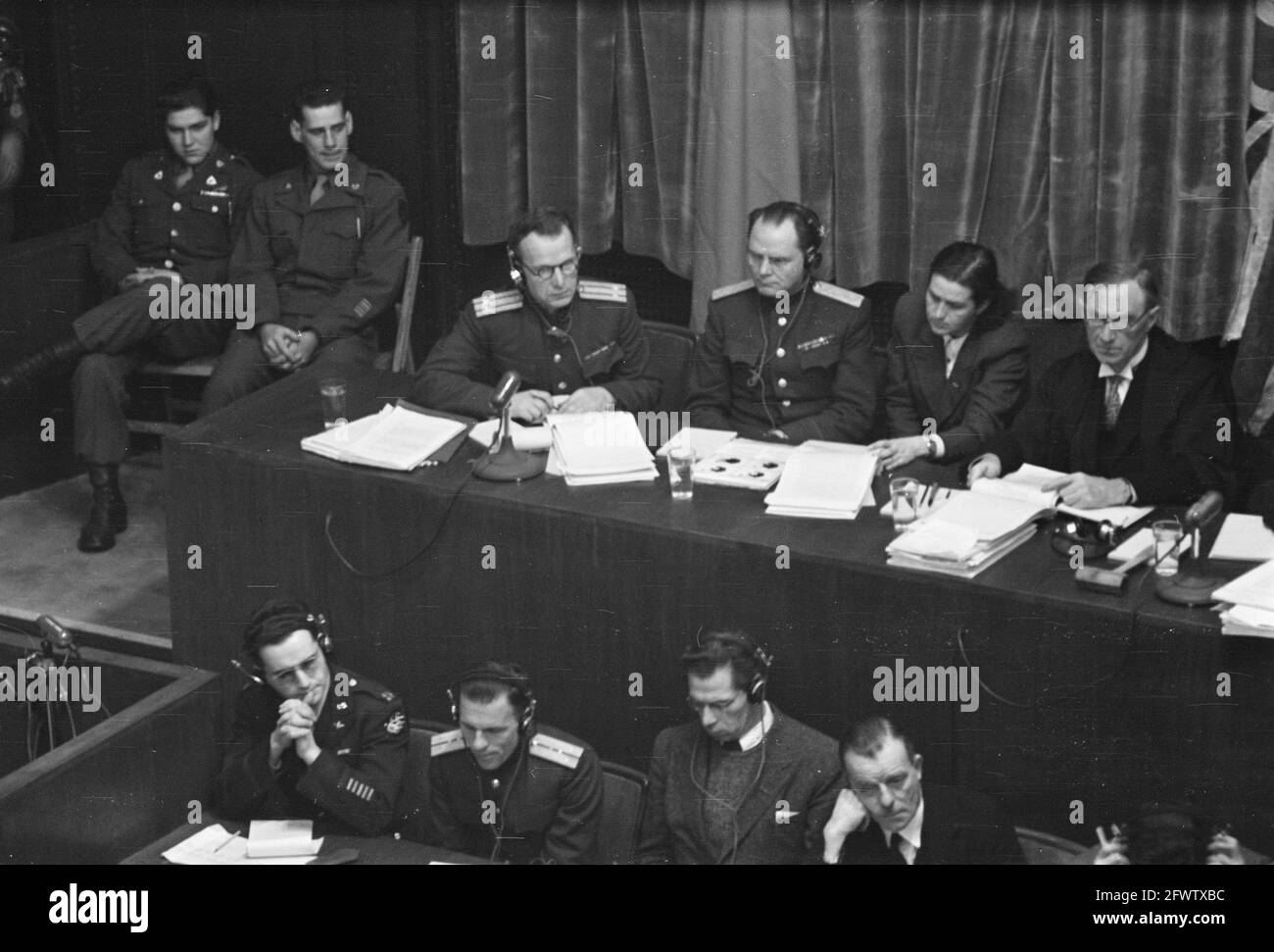 Nuremberg Trial. The Russian prosecutors, December 4, 1945, war ...