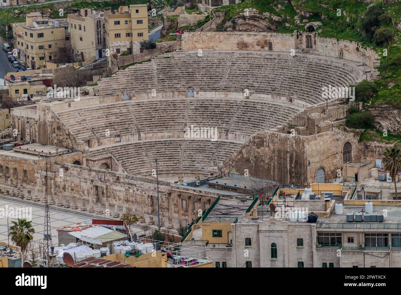 Roman amphitheater downtown amman jordan hi-res stock photography and ...