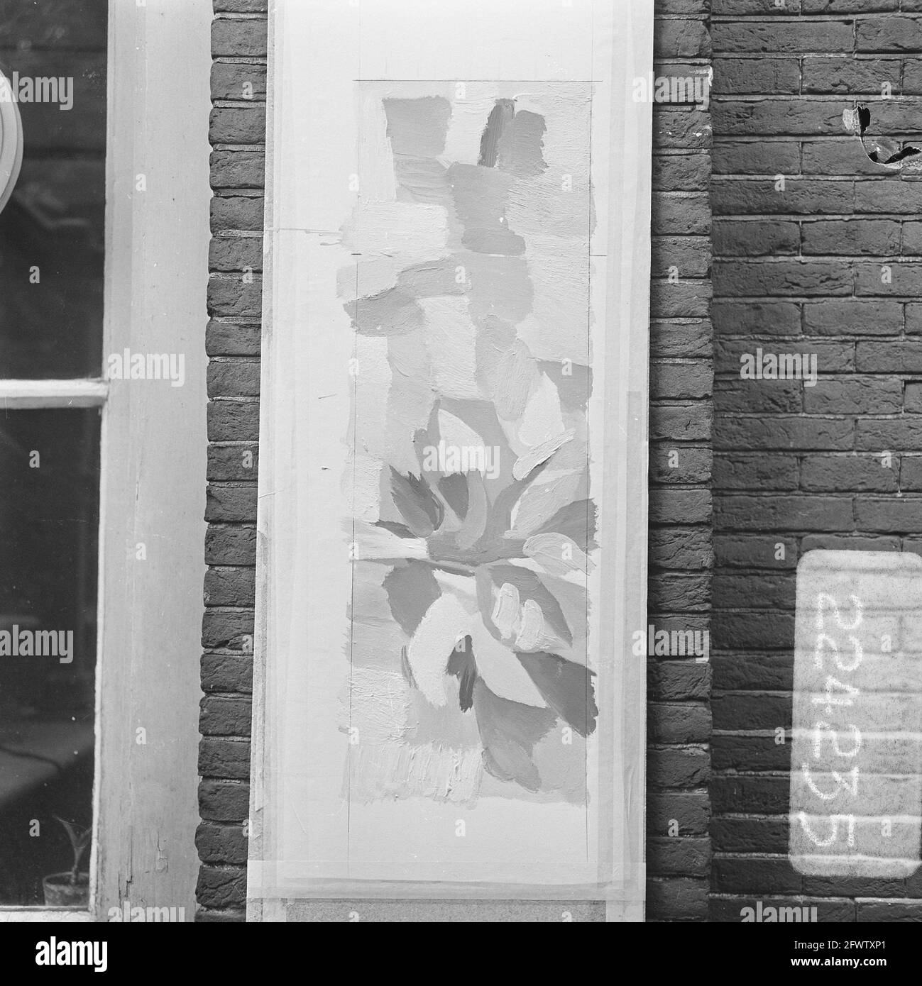 Design wall painting of Op de Laak, 16 May 1969, The Netherlands, 20th ...