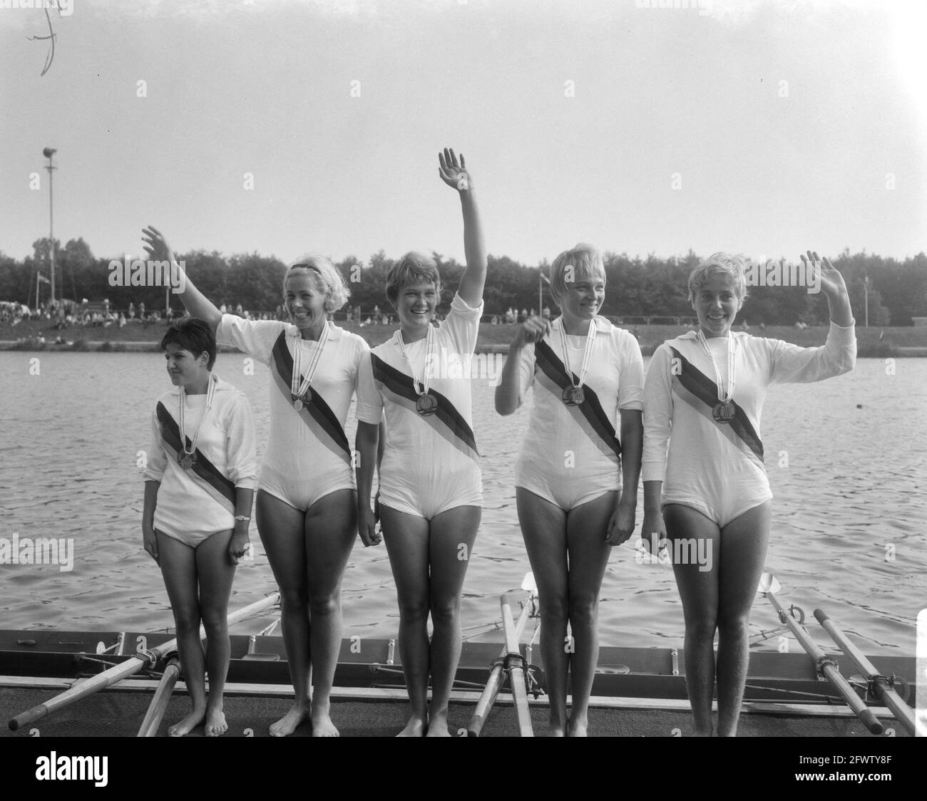 East German double four, 27 August 1966, championships, rowing, The ...