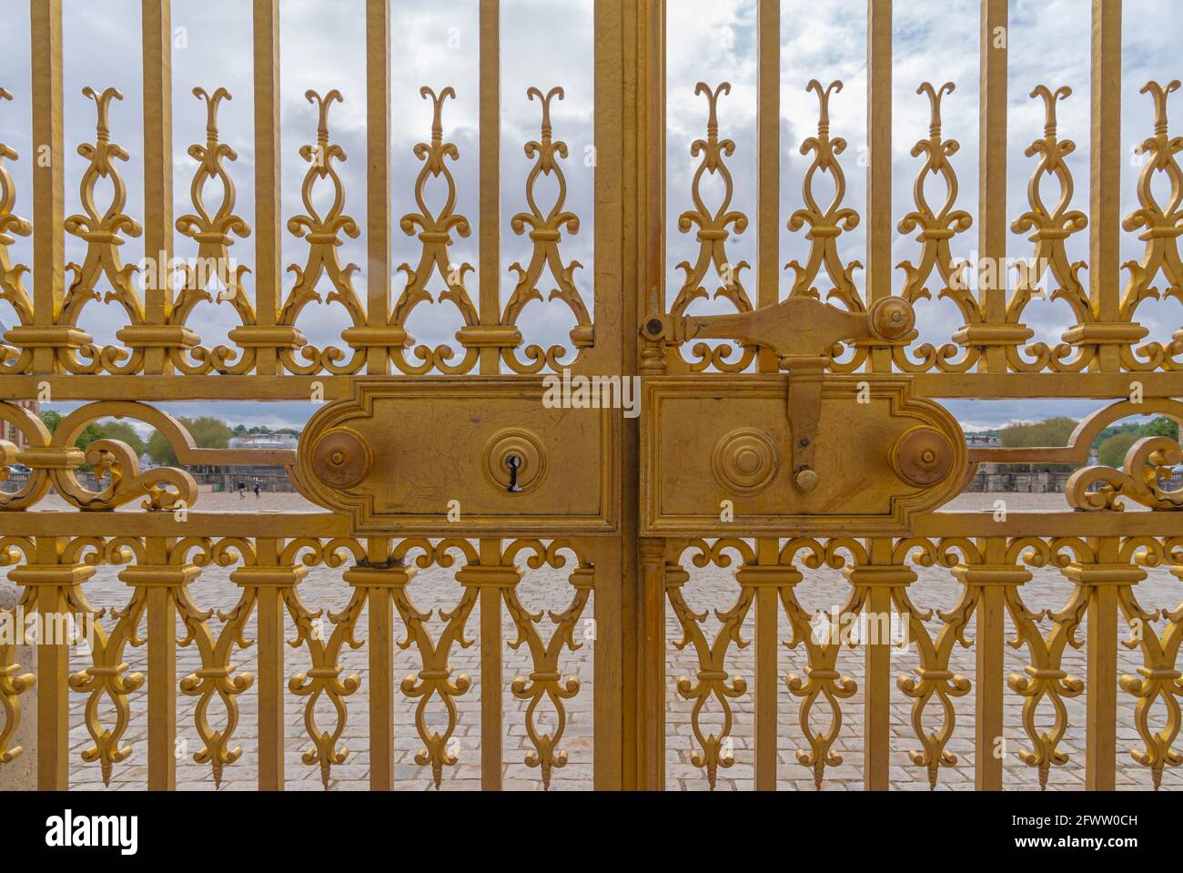 Versailles, France - 19 05 2021: Castle of Versailles. Detail of the ...