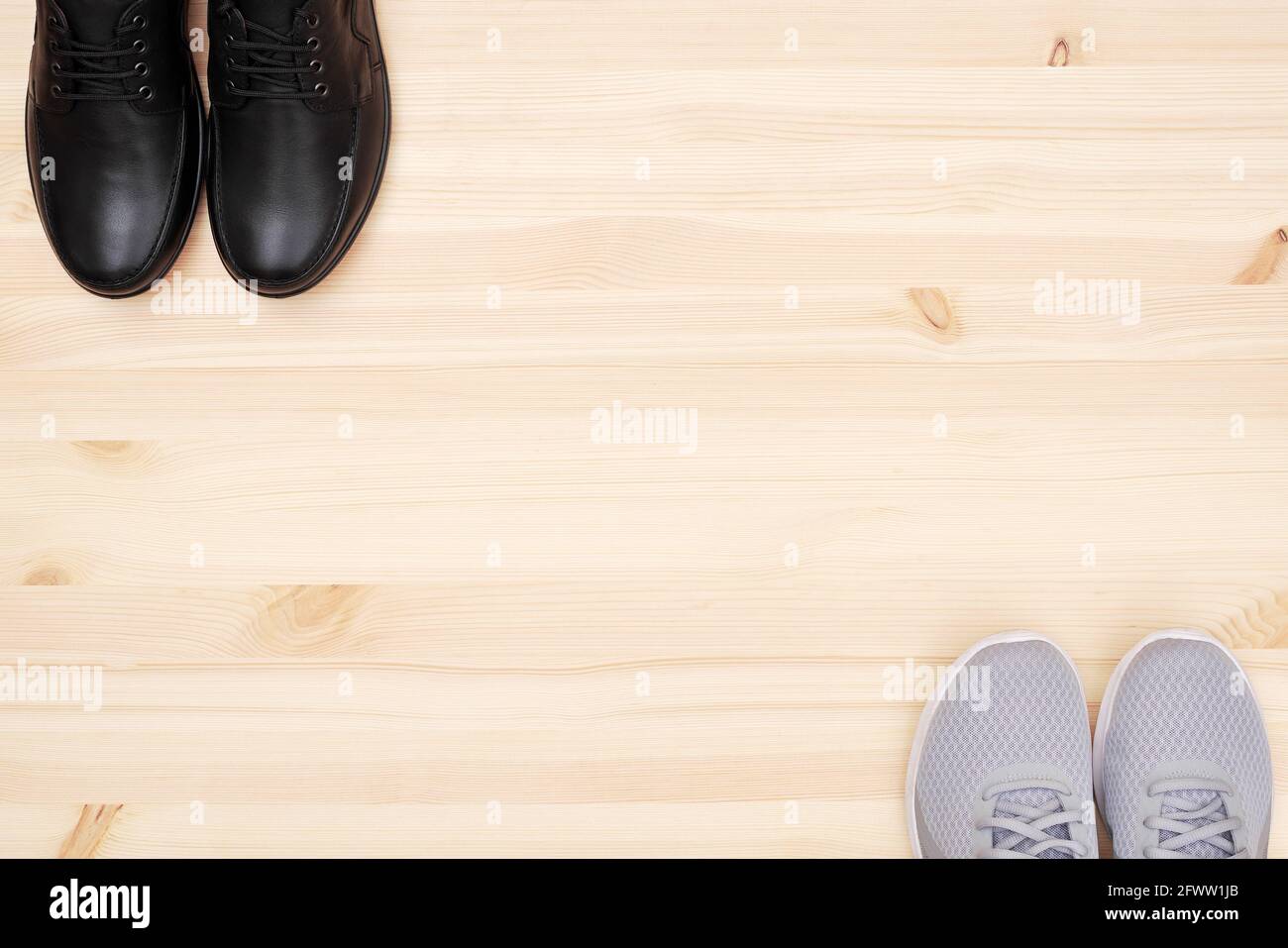 Top view leather shoes hi-res stock photography and images - Alamy
