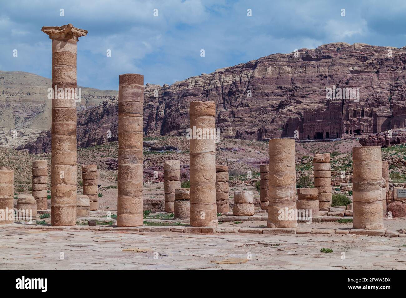 Great temple petra ruins petra hi-res stock photography and images - Alamy