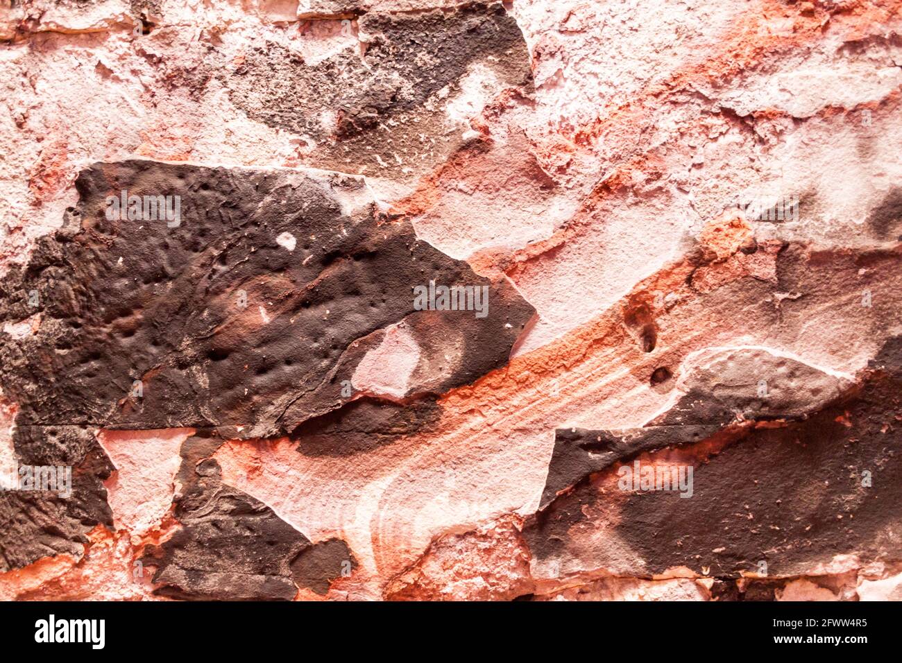 Detail of a sandstone stratification Stock Photo - Alamy