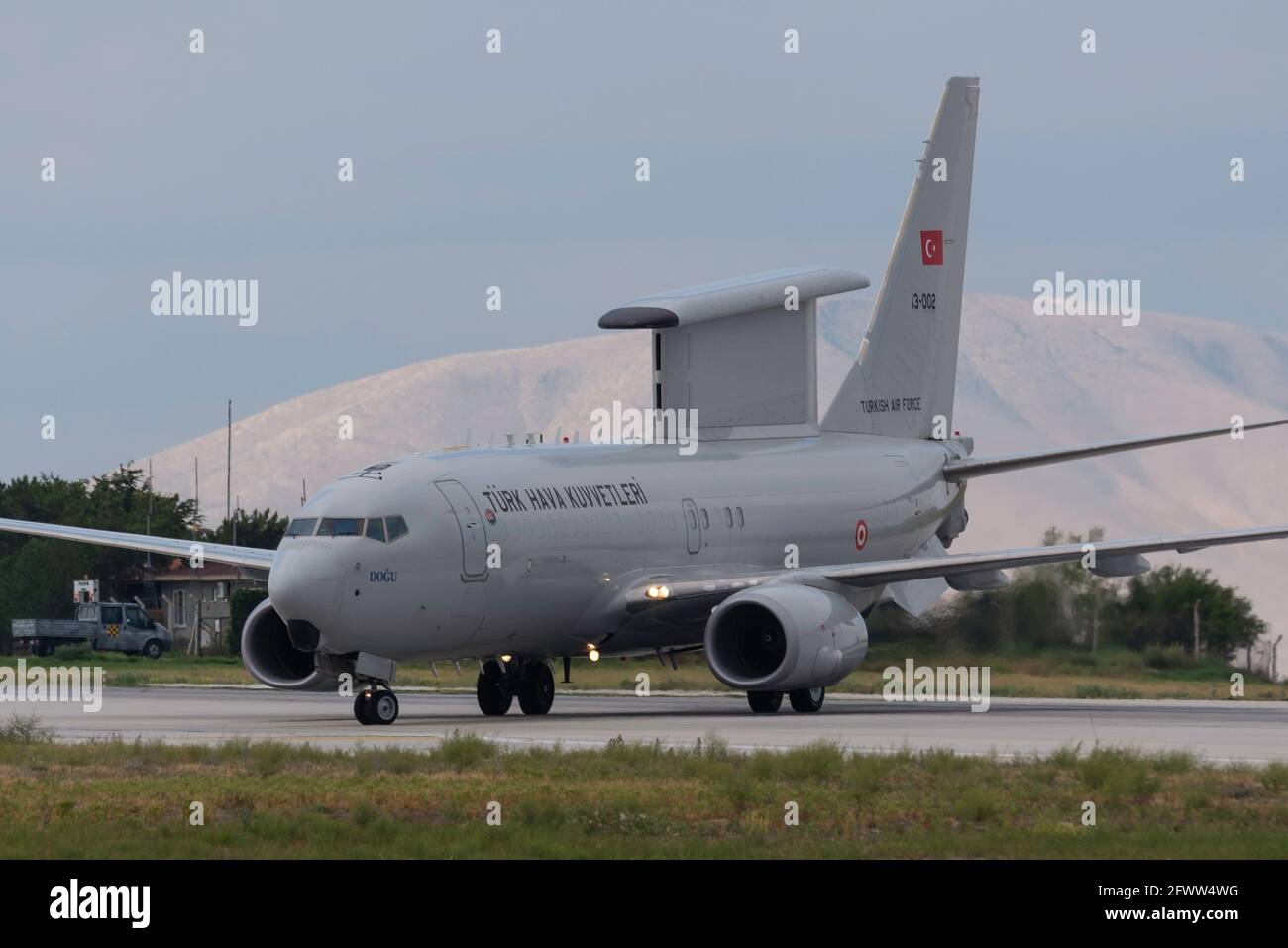 KONYA, TURKEY - June 08 2016: Several planes of Turkish Air Force ...