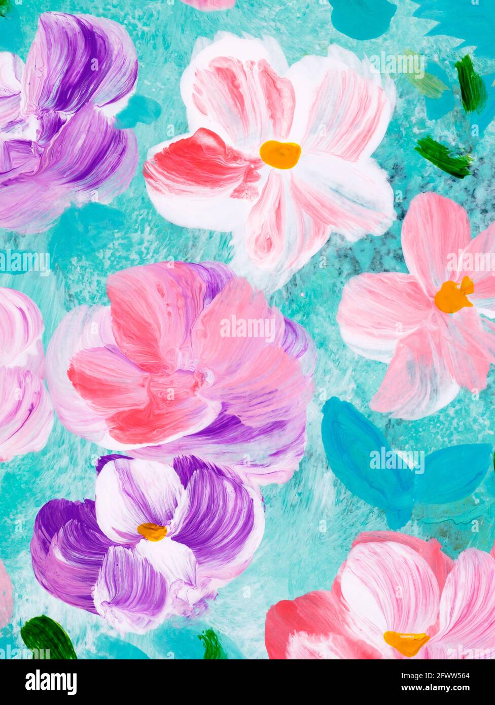 Colorful Abstract Flower Wallpaper