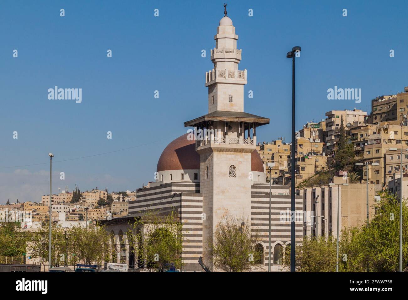 Raghadan Mosque in the center of Amman, Jordan Stock Photo - Alamy