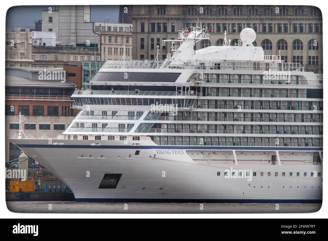 Viking Venus inaugural visit to liverpool Stock Photo - Alamy