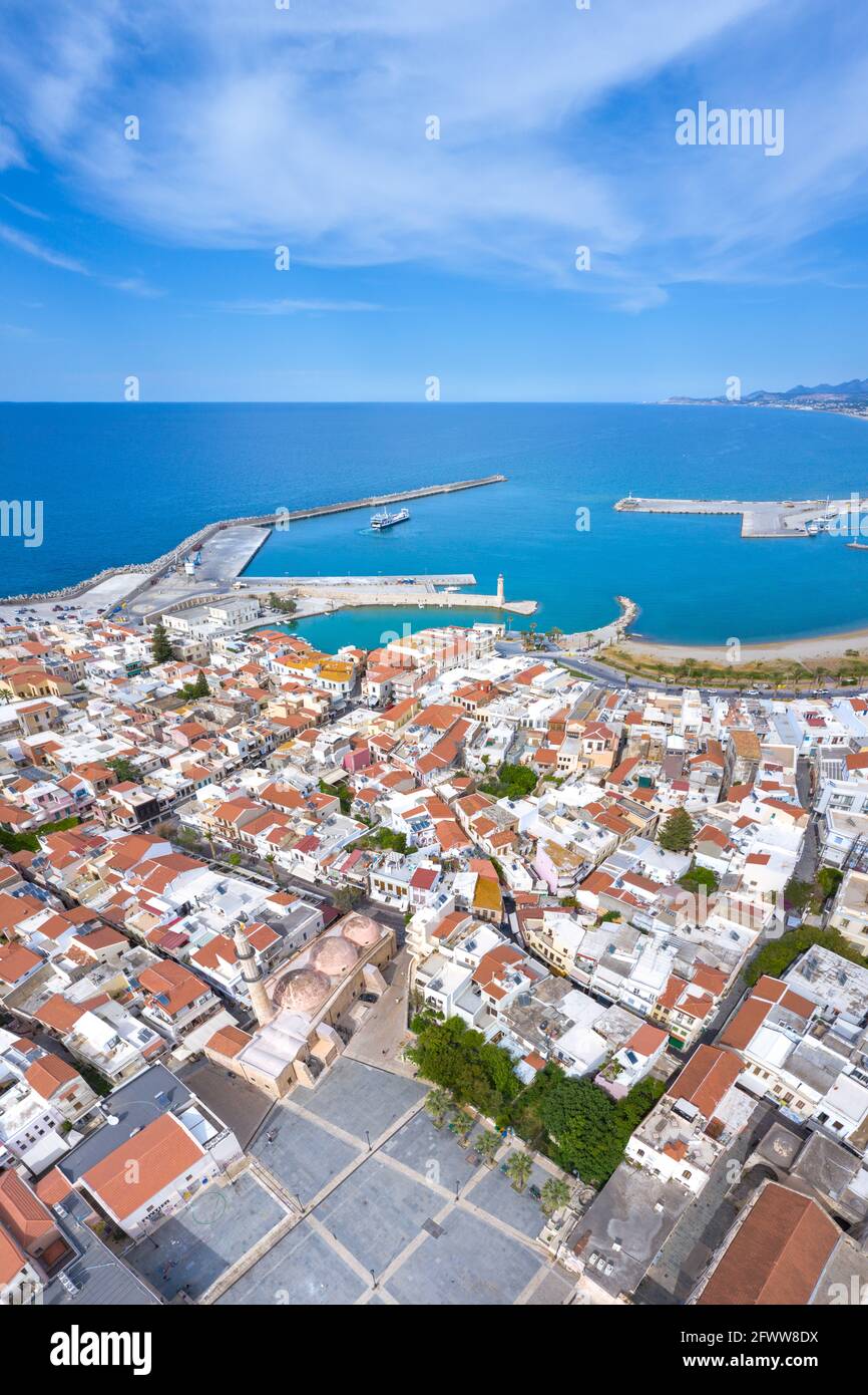 Rethymno city at Crete island in Greece Stock Photo - Alamy