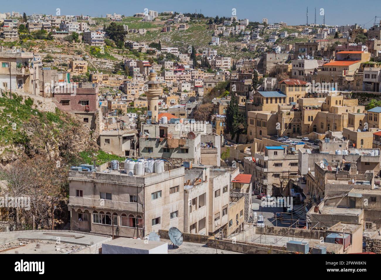 View of Salt town, Jordan Stock Photo - Alamy