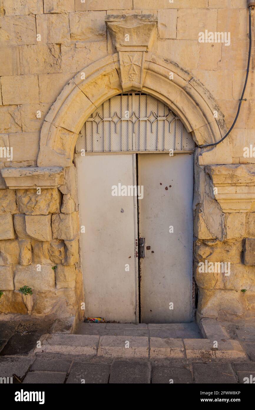 Door of an old house in Salt, Jordan Stock Photo - Alamy