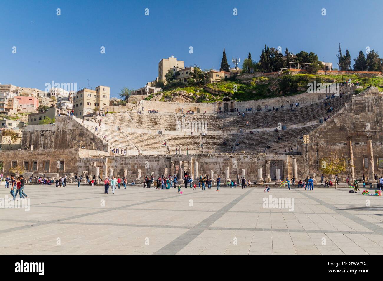 Roman amphitheatre amman hi-res stock photography and images - Alamy