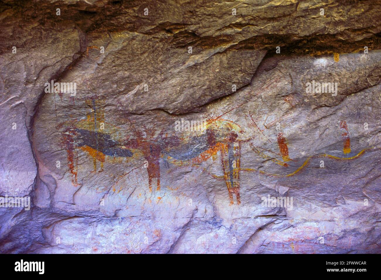 Shaman Polychrome Pictographs; Seminole Canyon State Historical Park ...