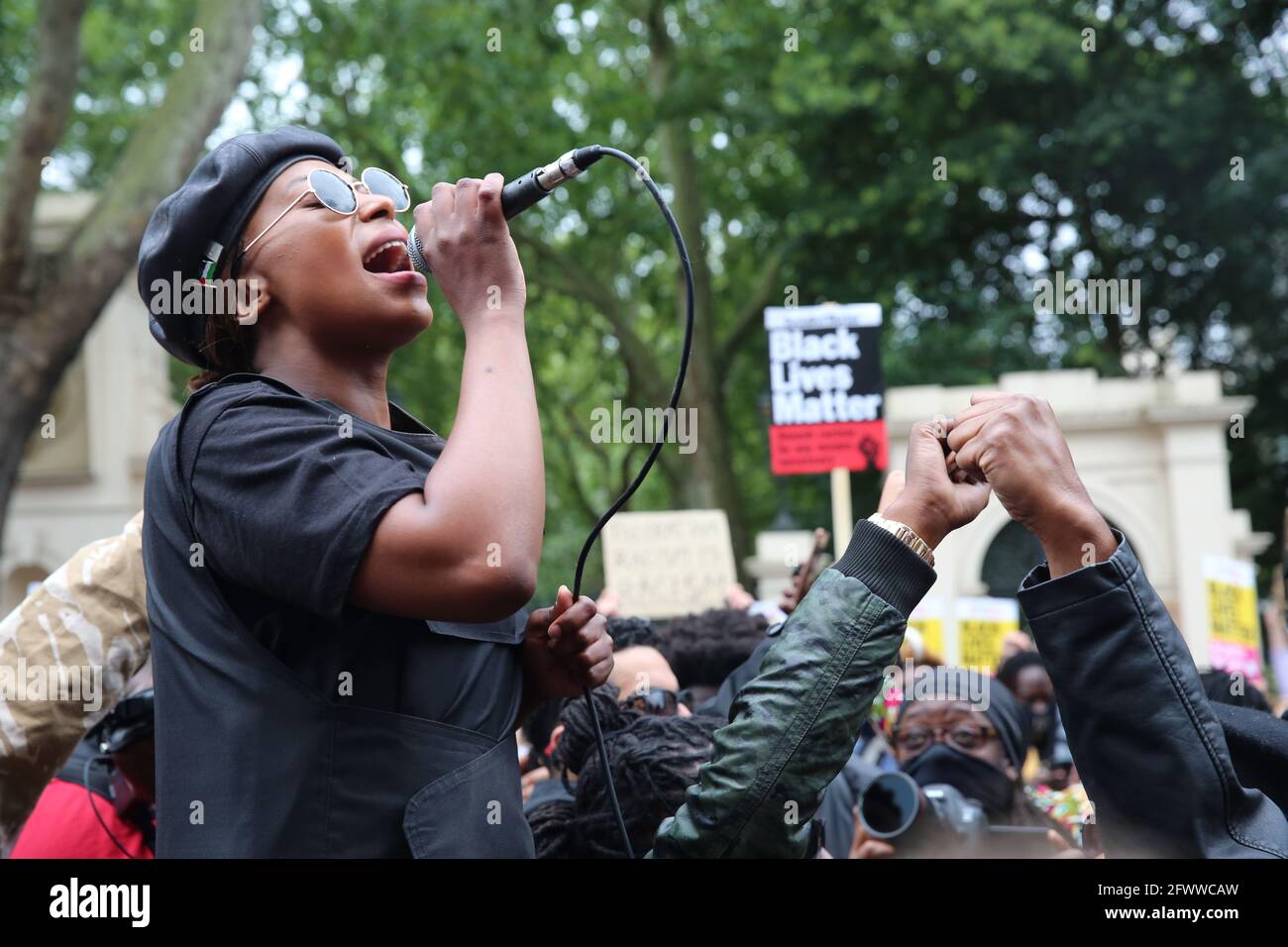 BLM Activist Sasha Johnson, who was shot in the head recently ...