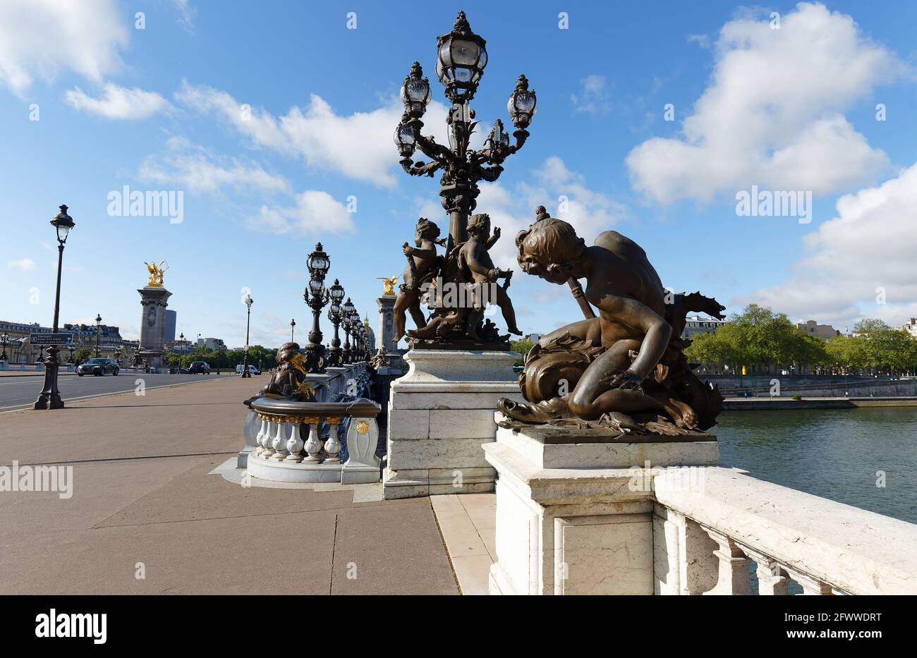 The famous Alexandre III bridge in Paris, France Stock Photo - Alamy