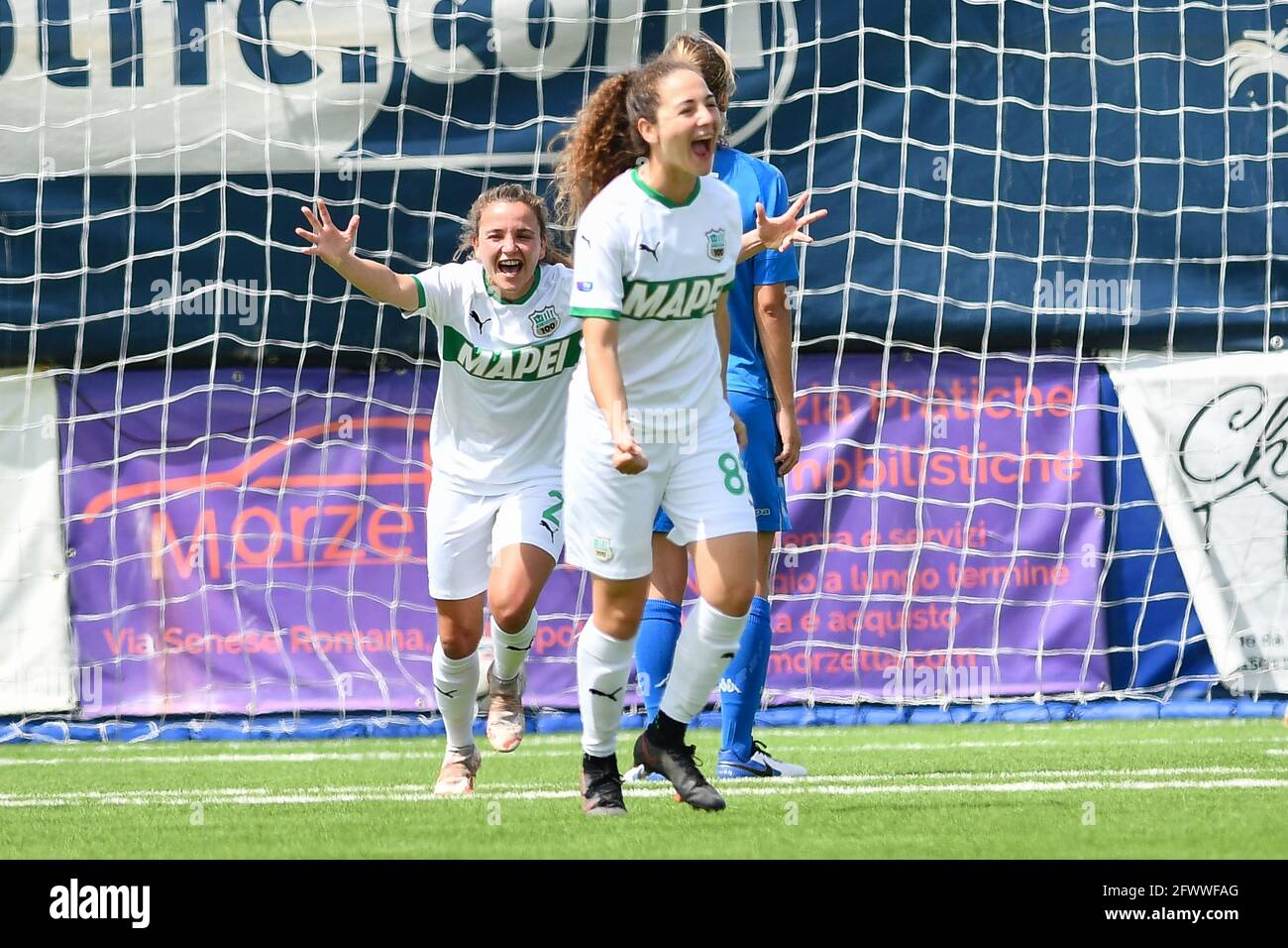 Maria Luisa Filangeri (Sassuolo) celebrates after scoring the goal ...