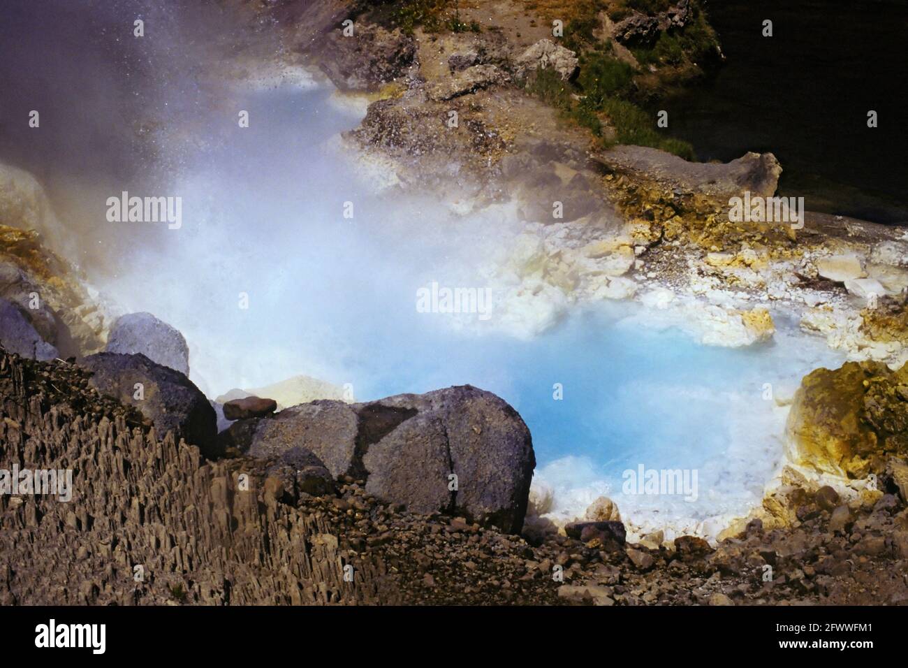 A volcanic fumarole on Hot Creek in the Long Valley Caldera; Owens ...