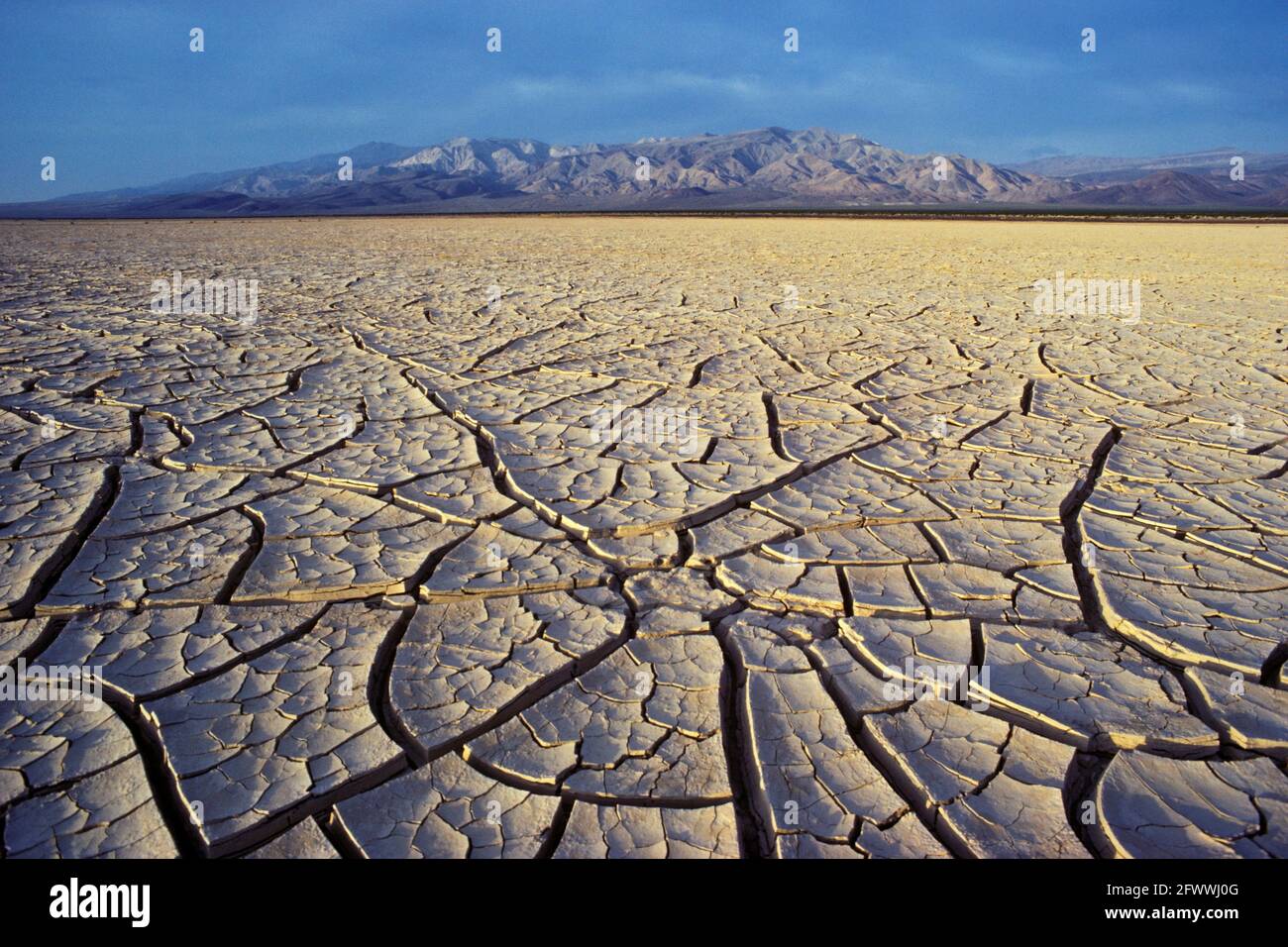 A lake bed left high and dry after the end of the last Ice Age; or ...