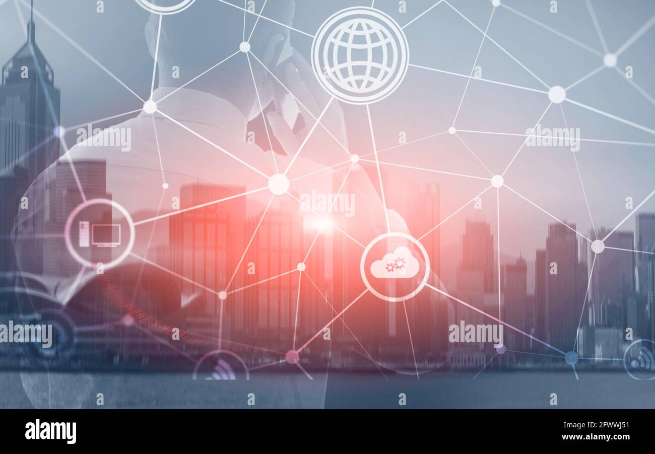 ICT information and telecommunication technology and IOT Futuristic ...