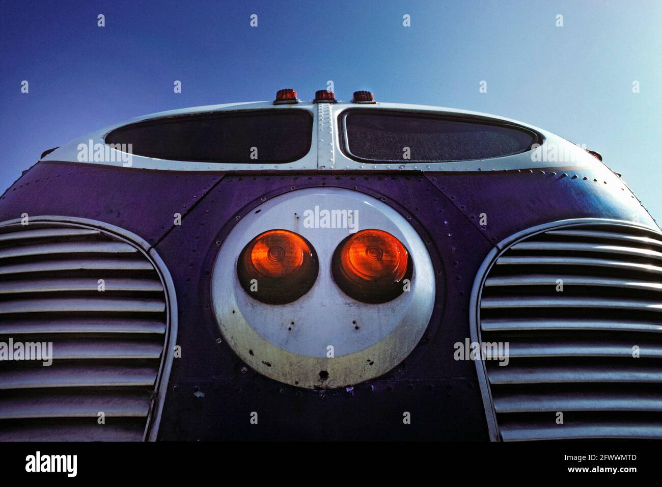 Rear End; Old Greyhound Bus Stock Photo - Alamy