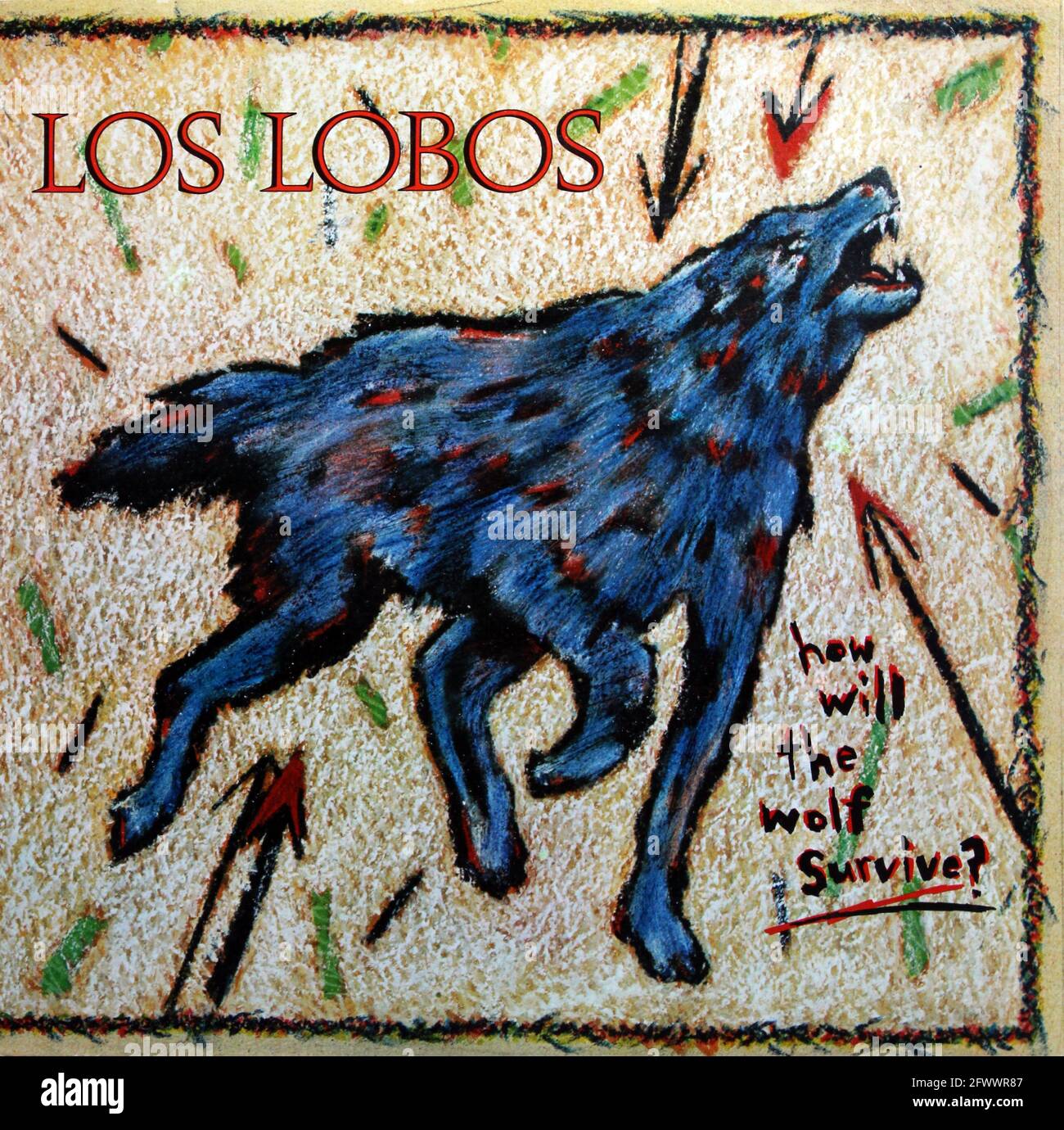 Los Lobos: 1984. LP front cover: How Will The Wolf Survive Stock Photo ...
