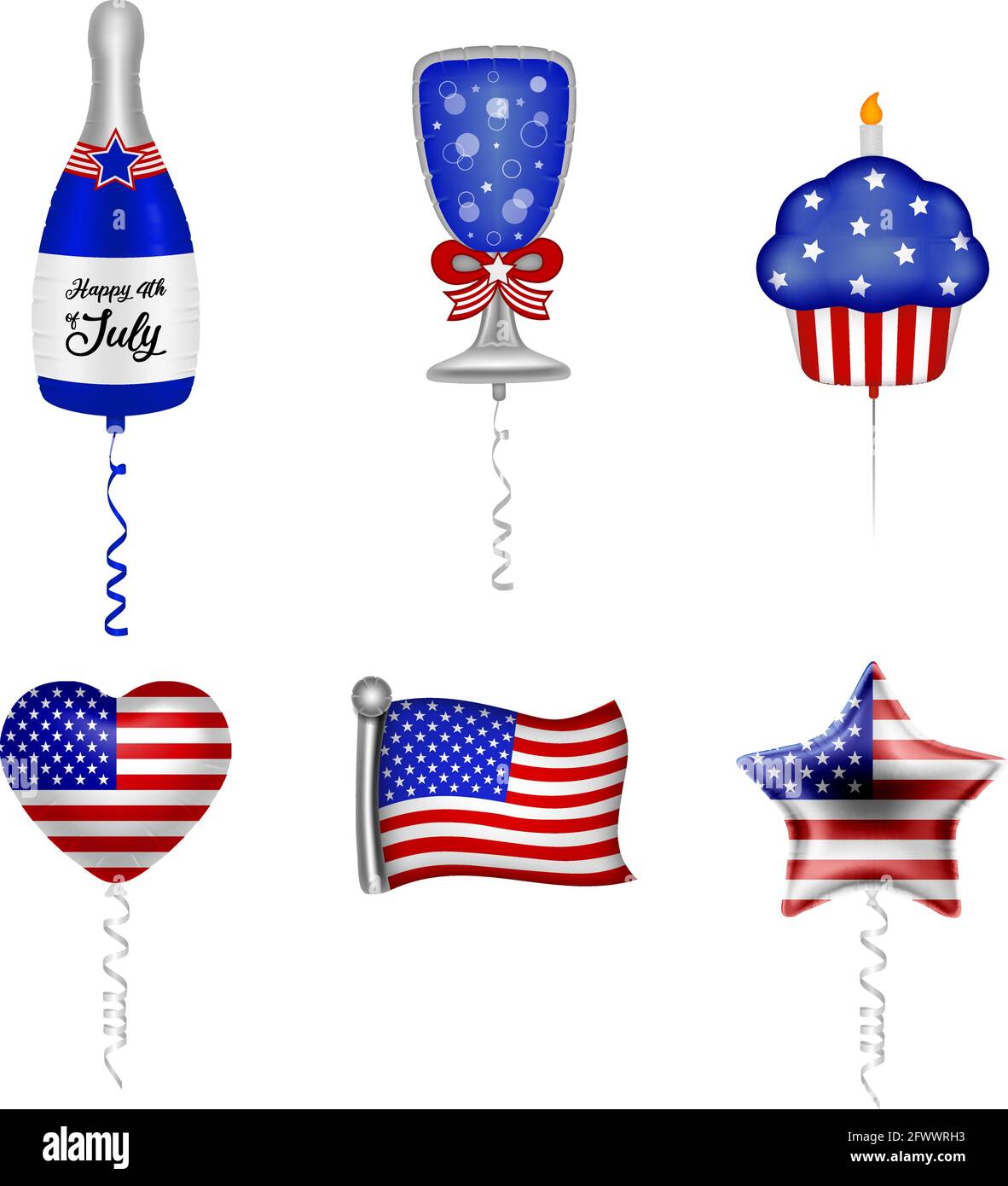 American flag balloon hi-res stock photography and images - Alamy