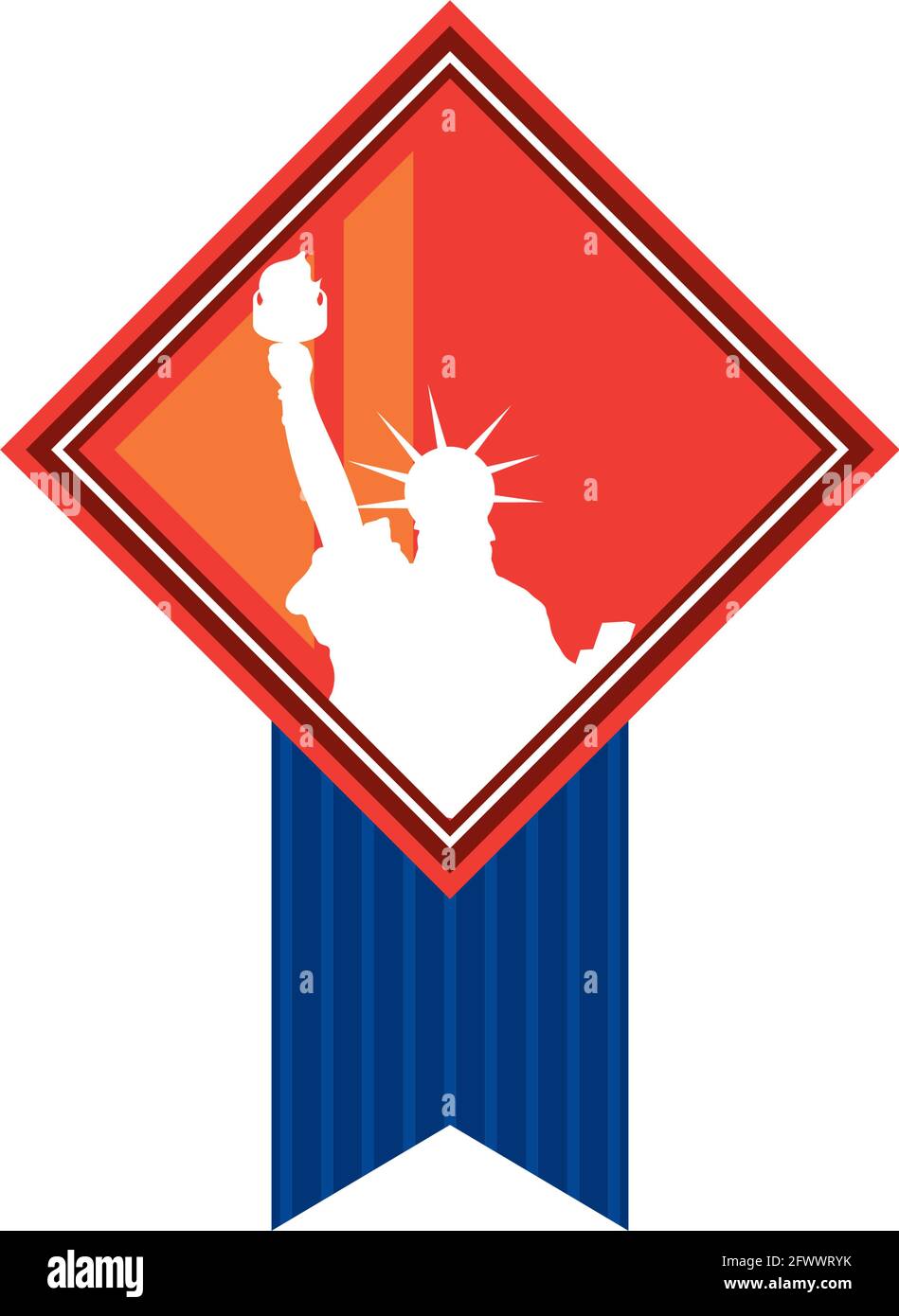 statue of liberty emblem Stock Vector Image & Art - Alamy