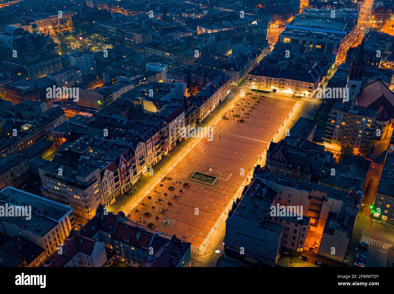 Bytom town aerial view hi-res stock photography and images - Alamy