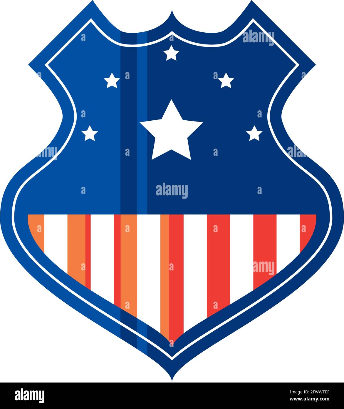 american shield flag Stock Vector Image & Art - Alamy