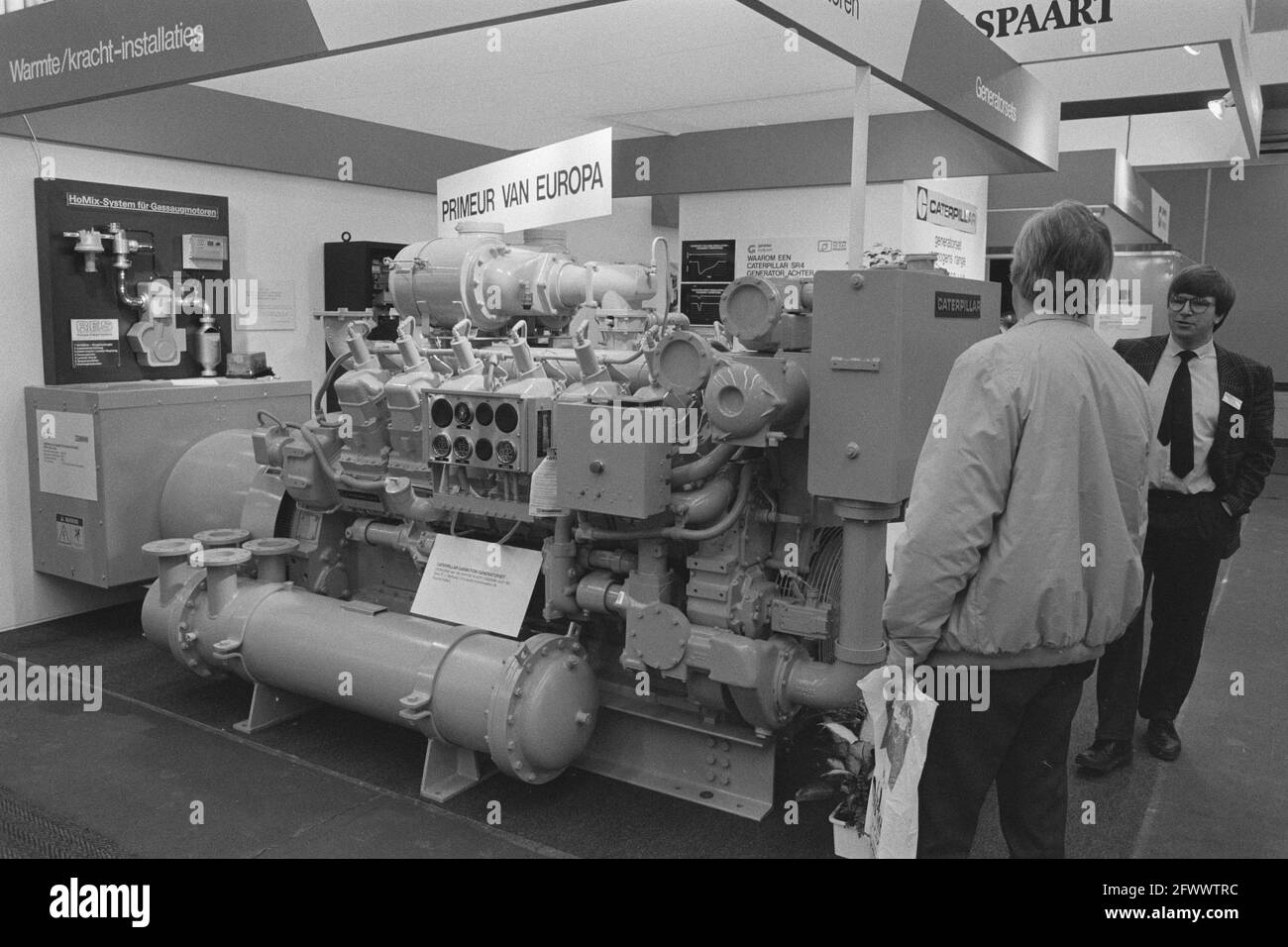 Combined heat and power generator Black and White Stock Photos & Images ...