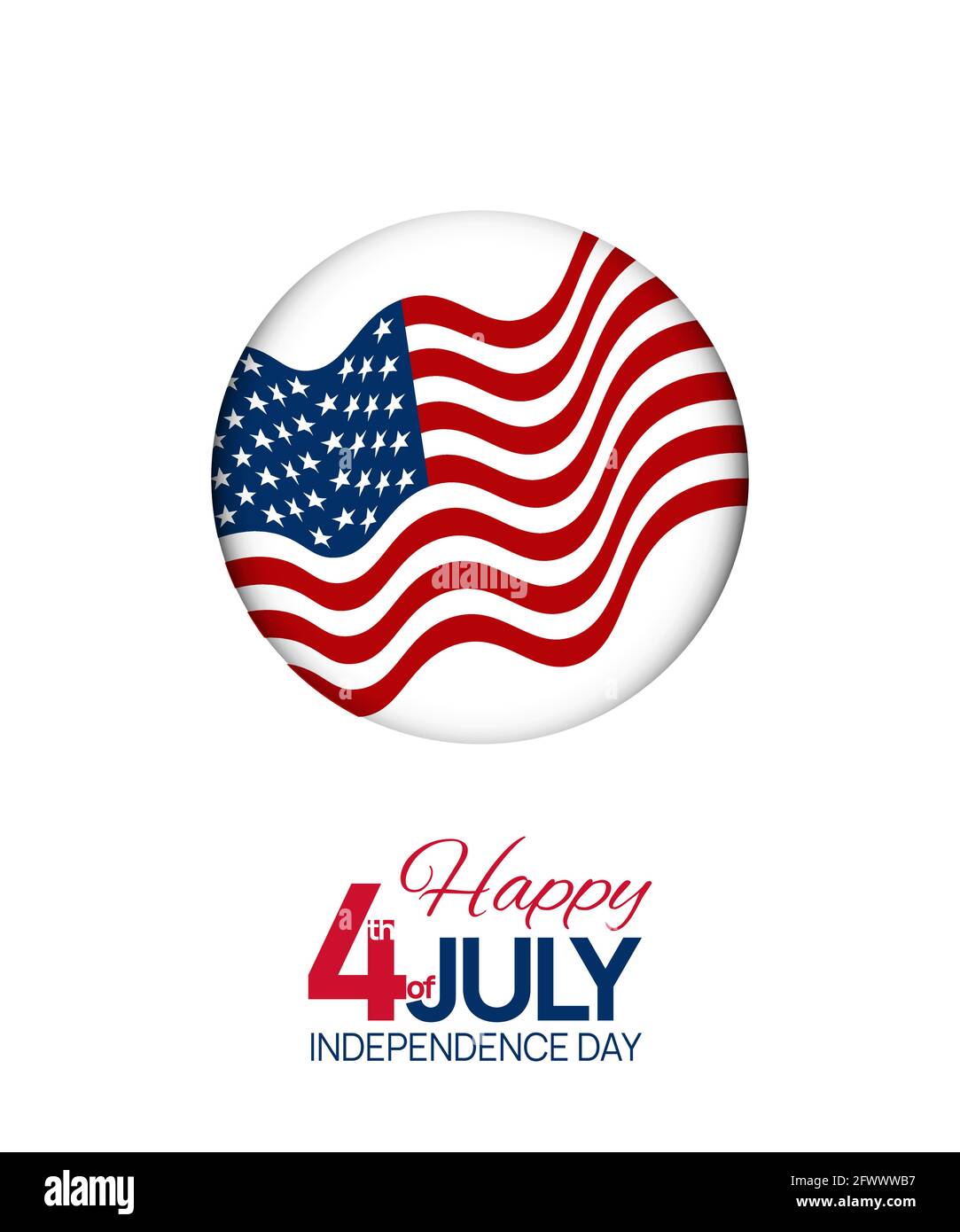 Independence Day, 4th of July Fourth of July holiday banner with ...