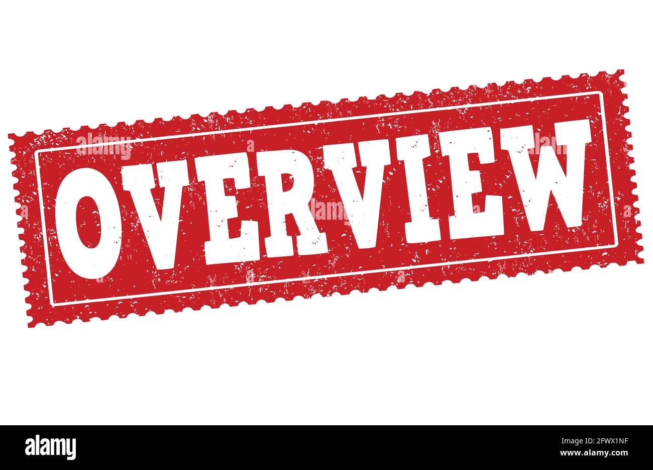 Overview grunge rubber stamp on white background, vector illustration ...